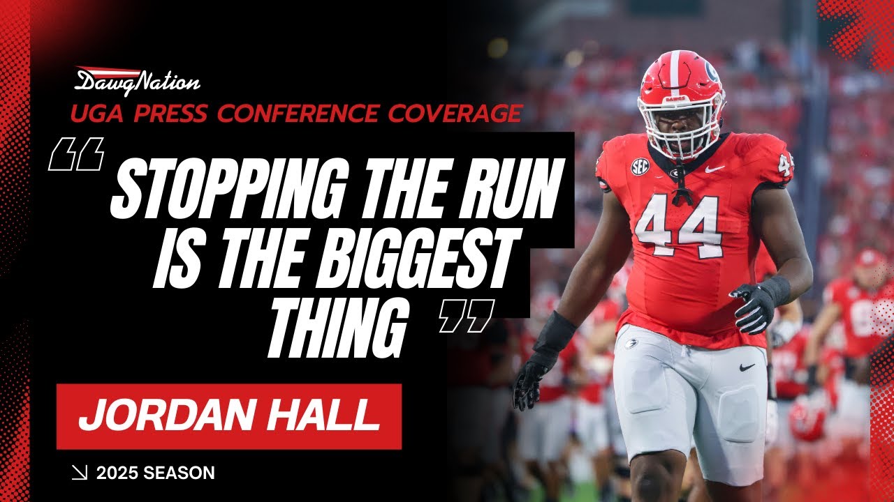 Jordan Hall discusses how UGA will improve its run defense - YouTube