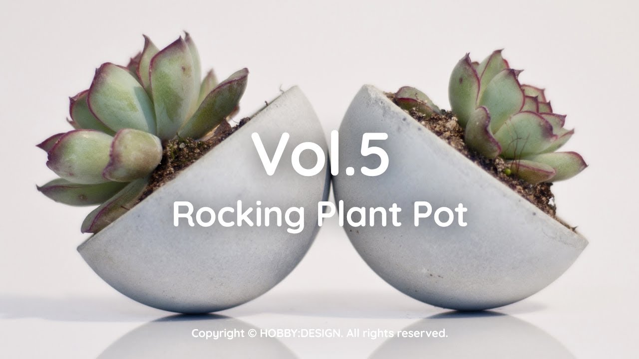 Rocking Plant Pot | DIY | Cement Craft | 흔들화분 만들기 - YouTube