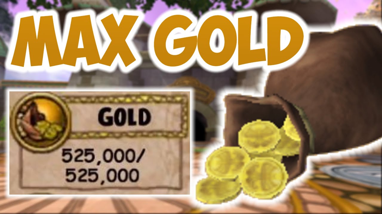 How I'm Always at MAX Gold in Wizard101 - YouTube