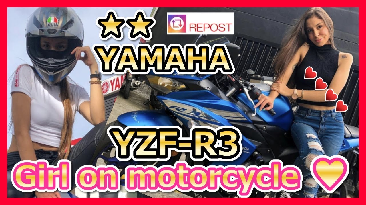 Biker girls【YAMAHA R3】motorcycle girl Cool Girl! I Love! EP 75 - YouTube