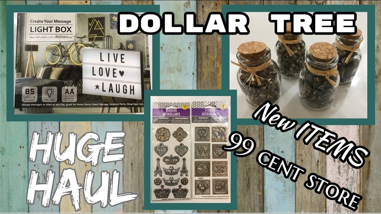 HUGE Dollar Tree | 99 cent store HAUL | NEW ITEMS | CRAFTING HAUL - YouTube