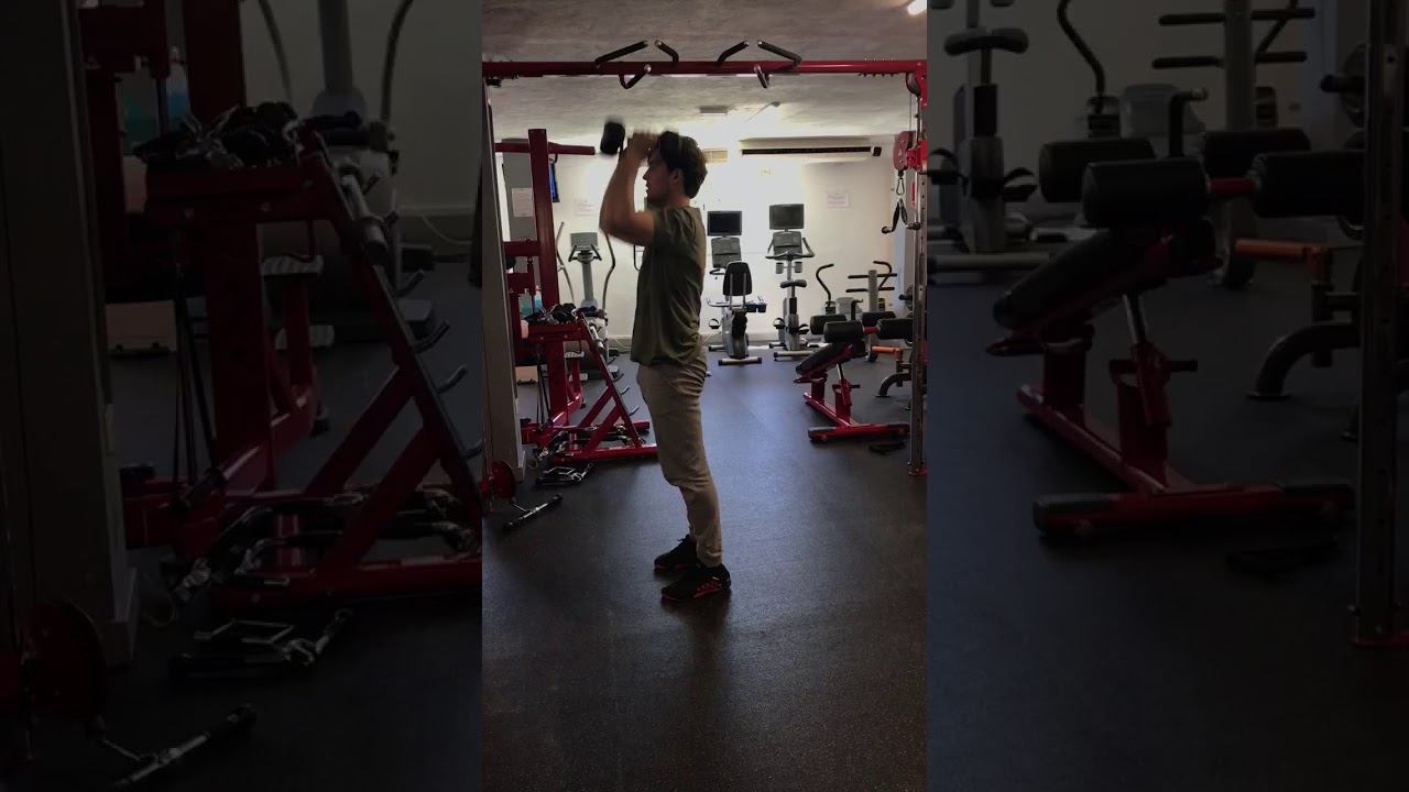 No push up burpee + strict press - YouTube