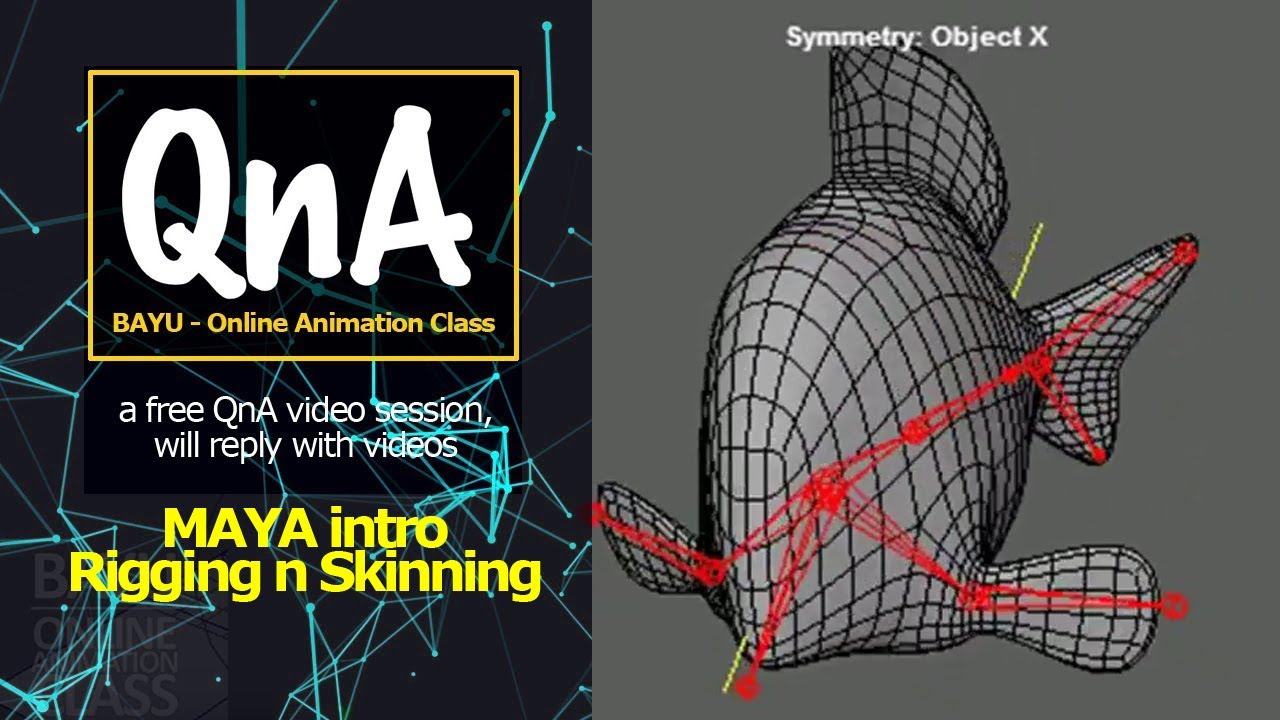 MAYA - Intro to Rigging n Skinning - Fishy 190312v01 - YouTube