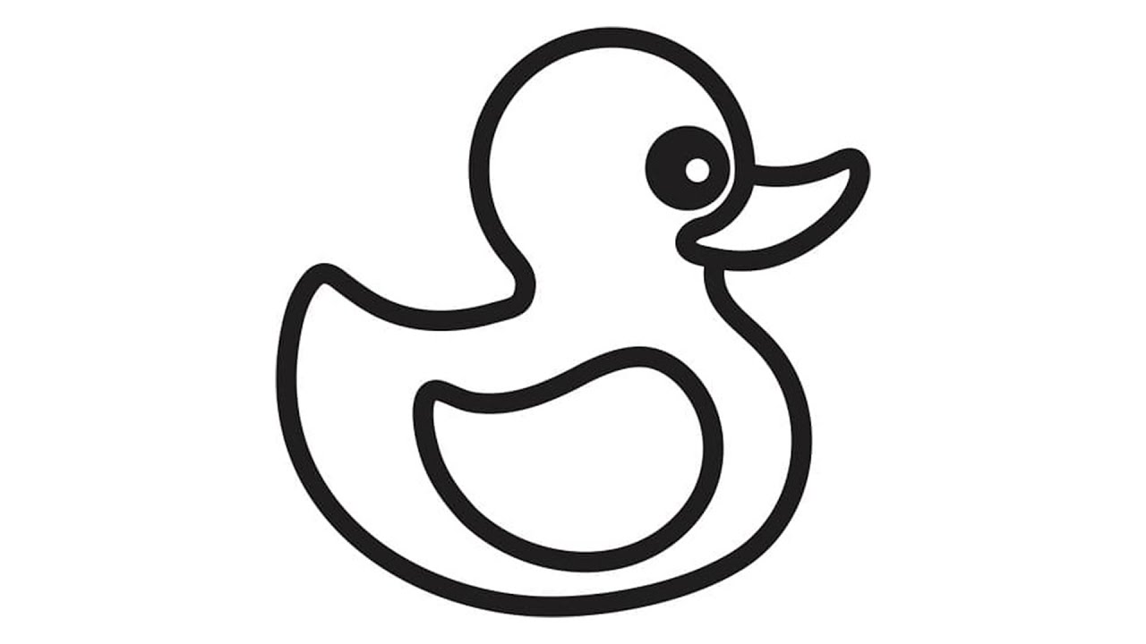 HOW TO DRAW A DUCKLING EASILY AND QUICKLY LEARN TO DRAW - YouTube