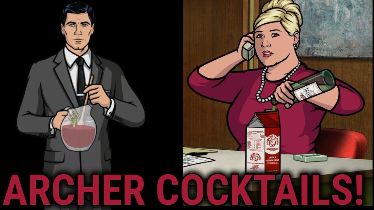 Sterling Archer Drinking
