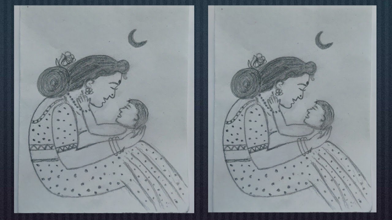 Mother's day drawing easy/ Mother's Day special drawing/How to draw ...