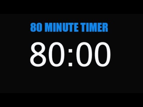 80 Minute Timer No Sound - YouTube