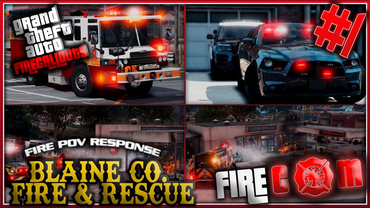 GTA | FIRE CALLOUTS FIRE CAM#1 | POV RESPONDS TO STRUCTURE FIRE - YouTube
