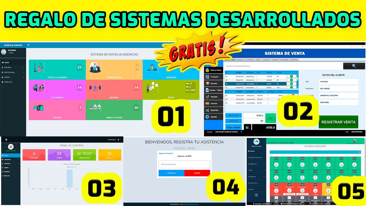 Sistemas Web y de Escritorio Gratis | GRAN REGALO - YouTube