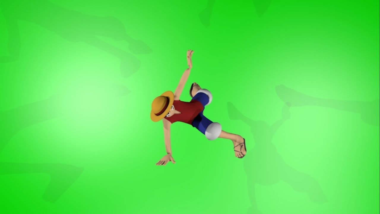 green screen luffy breakdance freestyle 2 - YouTube