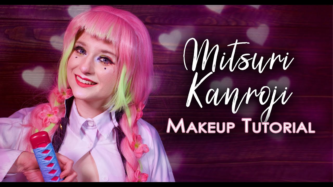 Demon Slayer Mitsuri Kanroji Cosplay Makeup Tutorial | AnyaPanda - YouTube