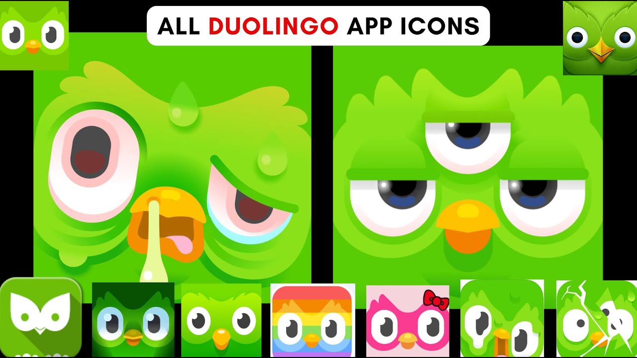 All Duolingo App Icons Ever Made - YouTube