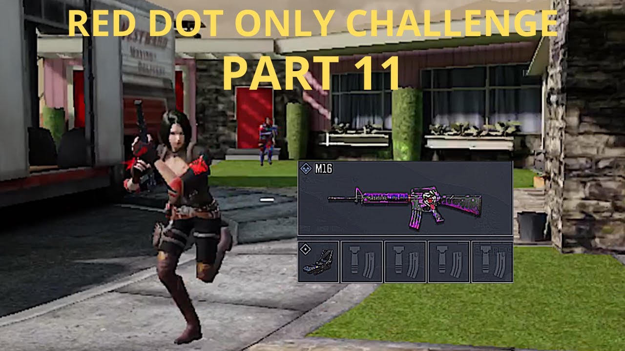 Classic Red Dot Sight Challenge(M16)! Call Of Duty Mobile! Part 11 ...