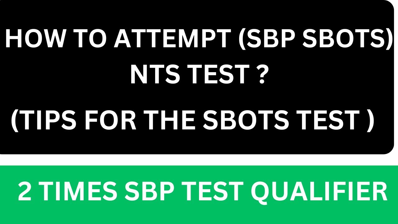 sbots paper attempting tips || sbp test preparation#sbots #sbp - YouTube