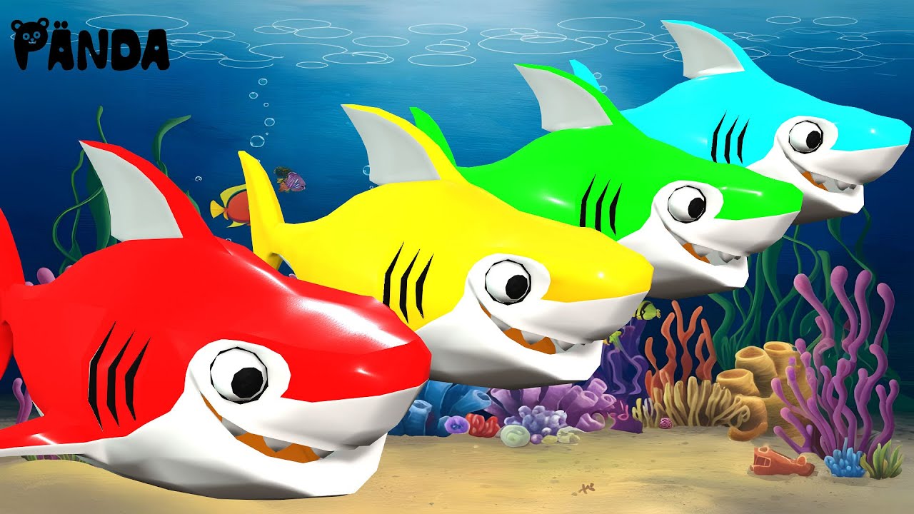 Baby Shark Dance | Colorful Shark Song | Nursery Rhymes & Kids Songs ...
