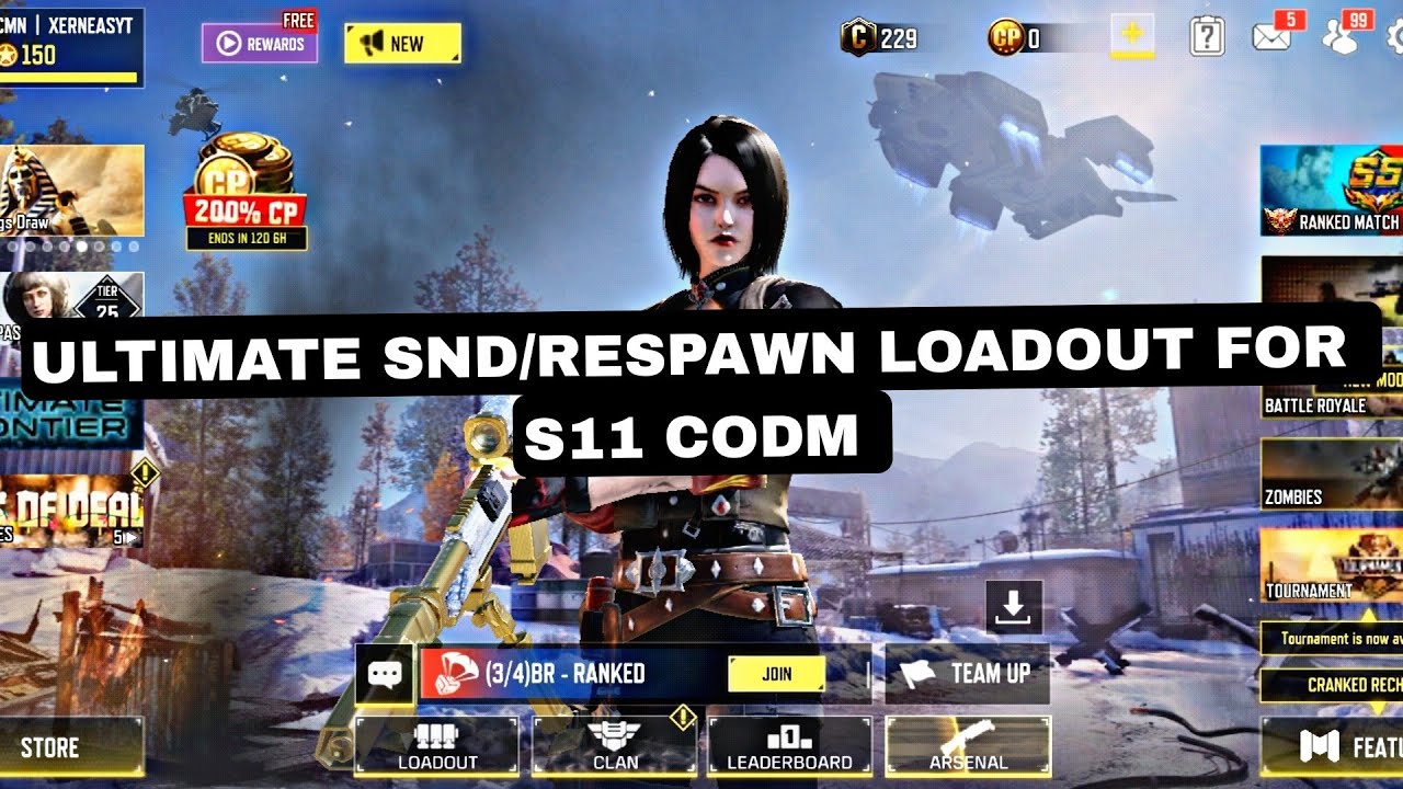 ULTIMATE SND/RESPAWN LOADOUT FOR S11 CODM #codm #codmobile # ...
