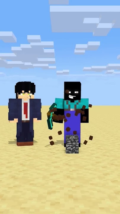 Help Herobrine To Power Up Mine With Heavier And Heavier Block Friendship Shorts Trending