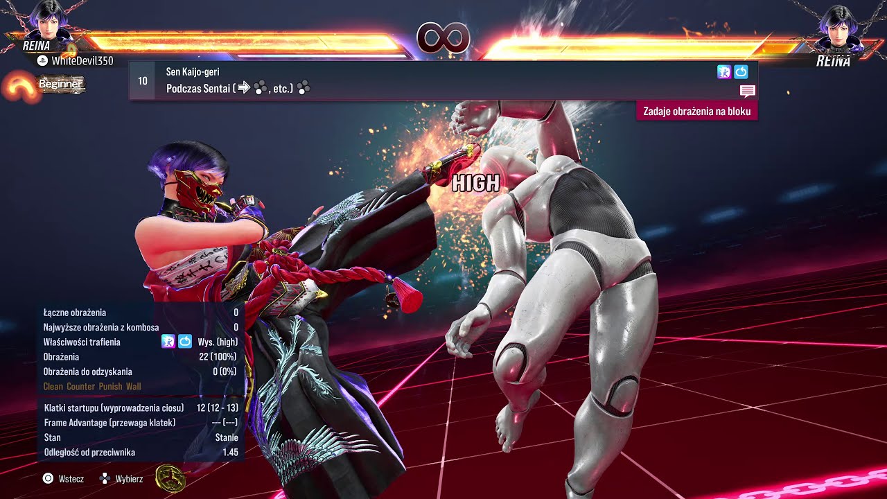 Tekken 8 Reina Move List(Season 1) - YouTube