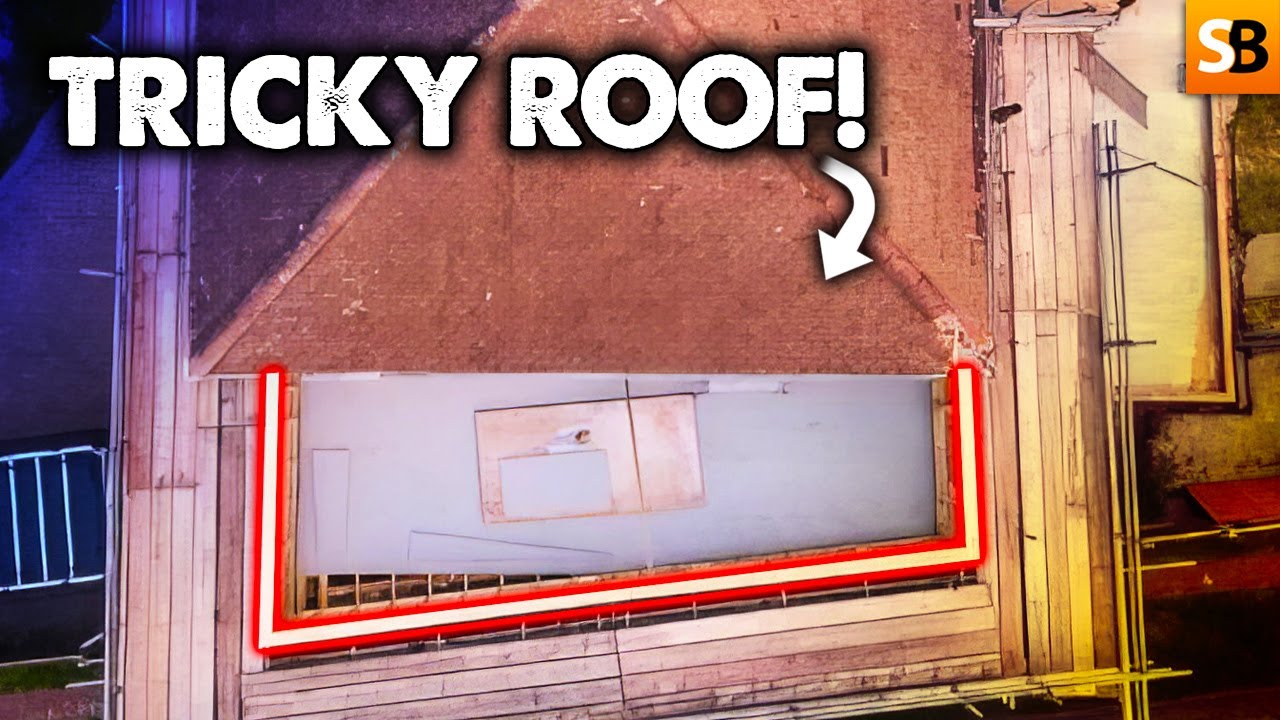 How To Build an Oblique Pitched Roof - YouTube