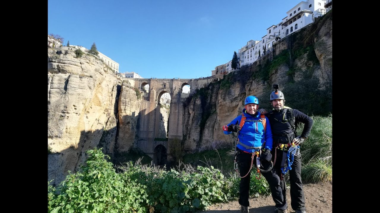 VÍA FERRATA RONDA TAJO I ENERO 2019 - YouTube