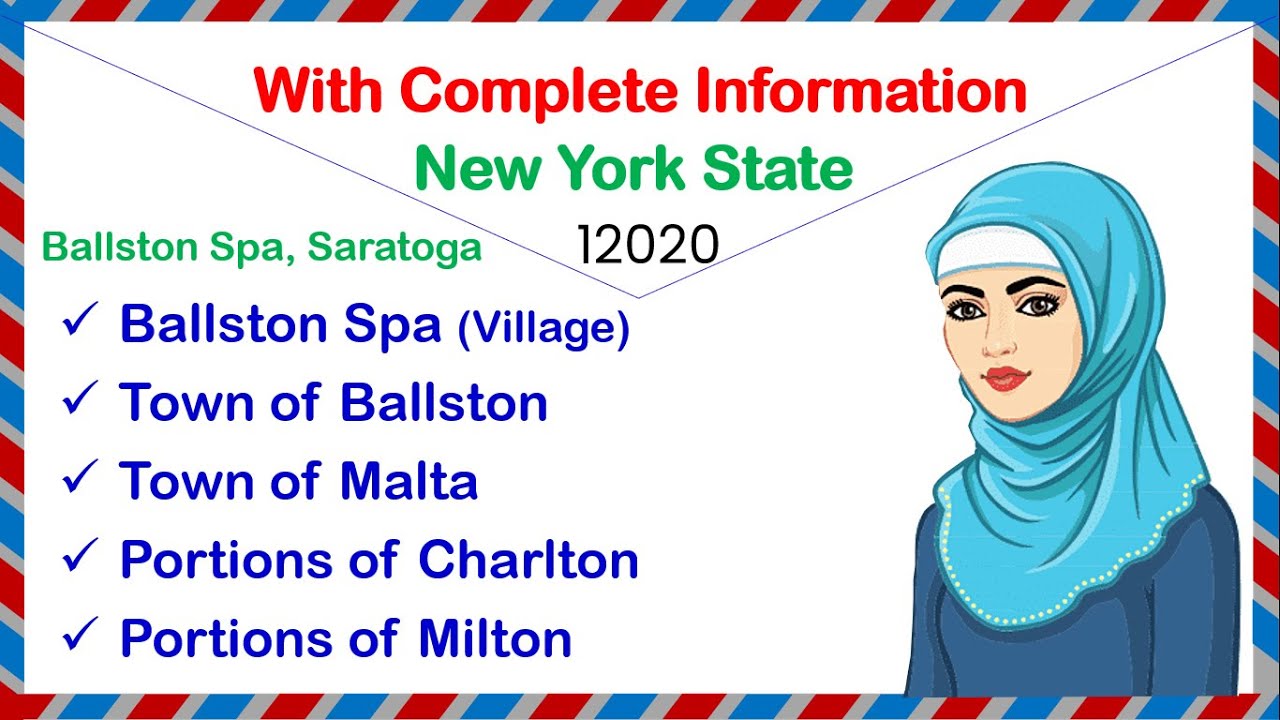 Zip code Ballston Spa Village Town of Ballston Town of Malta Portions ...