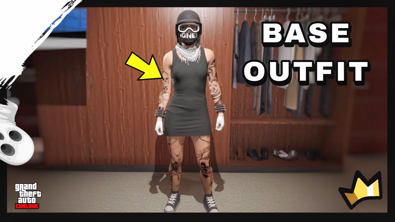 GTA 5 ONLINE - FEMALE BASE TRYHARD OUTFIT WITH SKINNY CANVAS SHOES ...