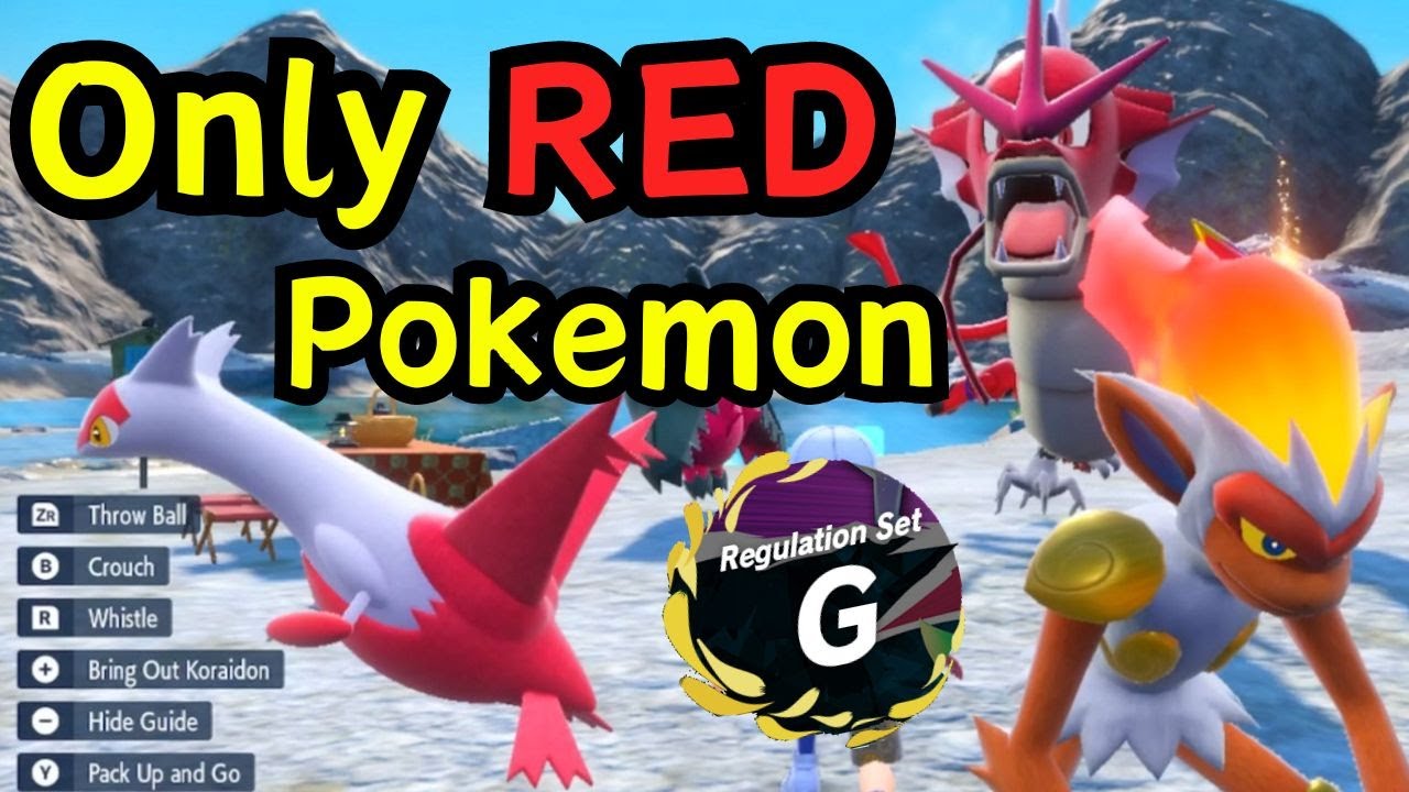 Only RED Pokemon Team! Pokemon VGC 2024 Scarlet and Violet Competitive ...