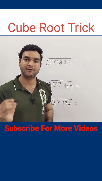 Cube Root Trick #shorts #short #nitishsharmamaths #maths #tricks #trick #math #ytshorts - YouTube