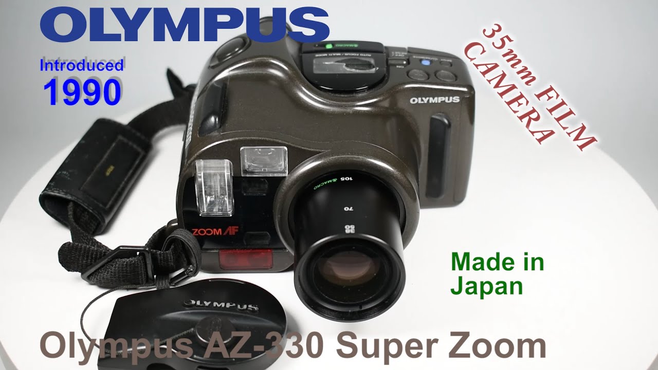 1990 Olympus AZ-330 Super Zoom - 35mm Film Camera - YouTube