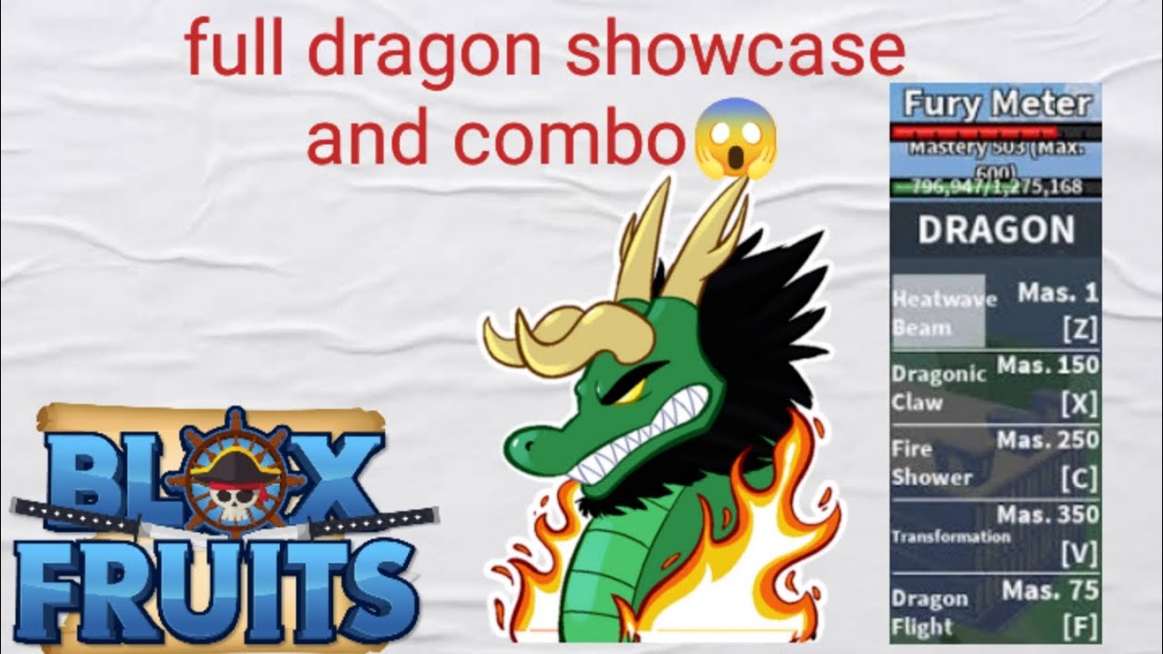 dragon showcase and combo(update 23) - YouTube