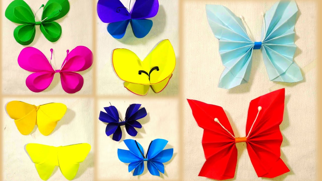 Nirmana | a4 nirmana | a4 සමනල්ලු 5 හදමු | how to make butterfly with ...