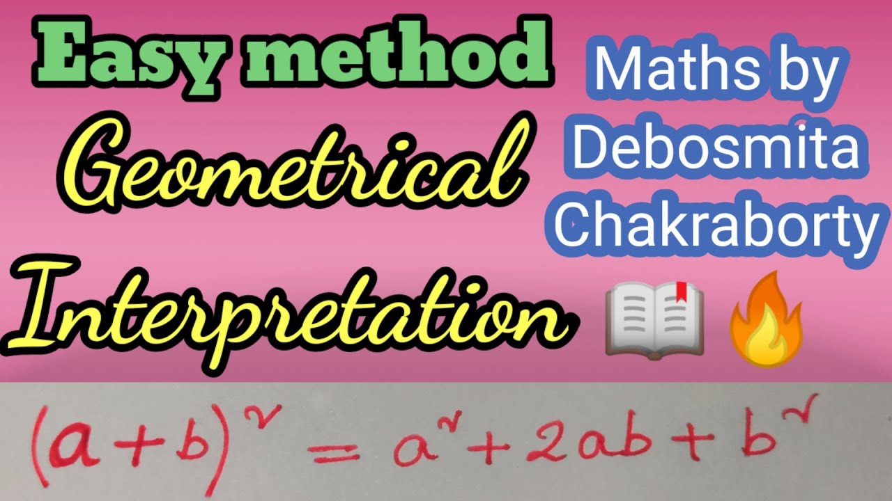 Geometrical interpretation of a+b whole square||a+b whole square ...