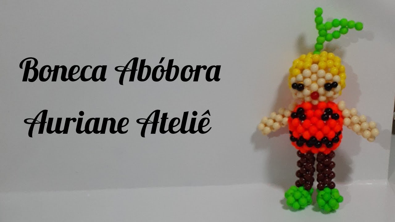 Boneca Abóbora de miçangas ( Beads pumpkin doll) - YouTube