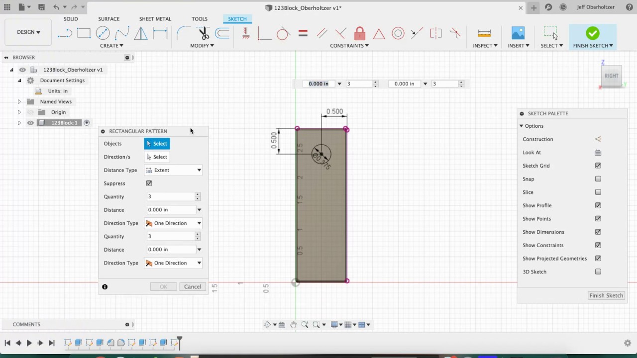 Fusion 360 Part 9 Locating Dimensions Rectangular Patterns YouTube fusion-360-part-9-locating-dimensions-rectangular-patterns-youtube