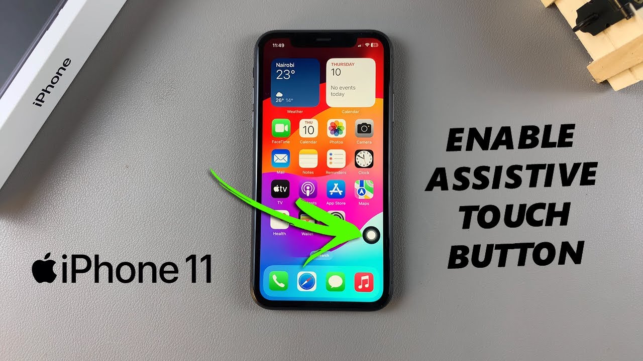 How To Turn ON Assistive Touch Button On iPhone 11 - YouTube