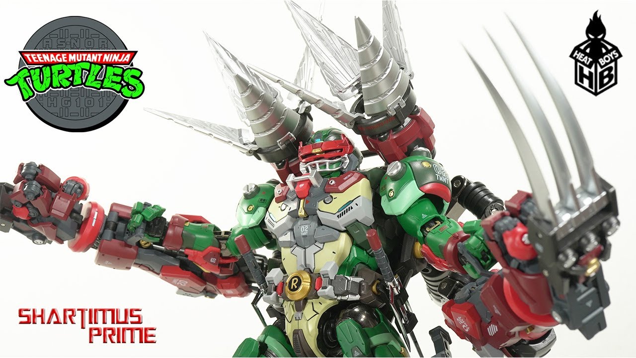 Heat Boys TMNT Raphael Mecha 9 Inch Tall Action Figure Review - YouTube