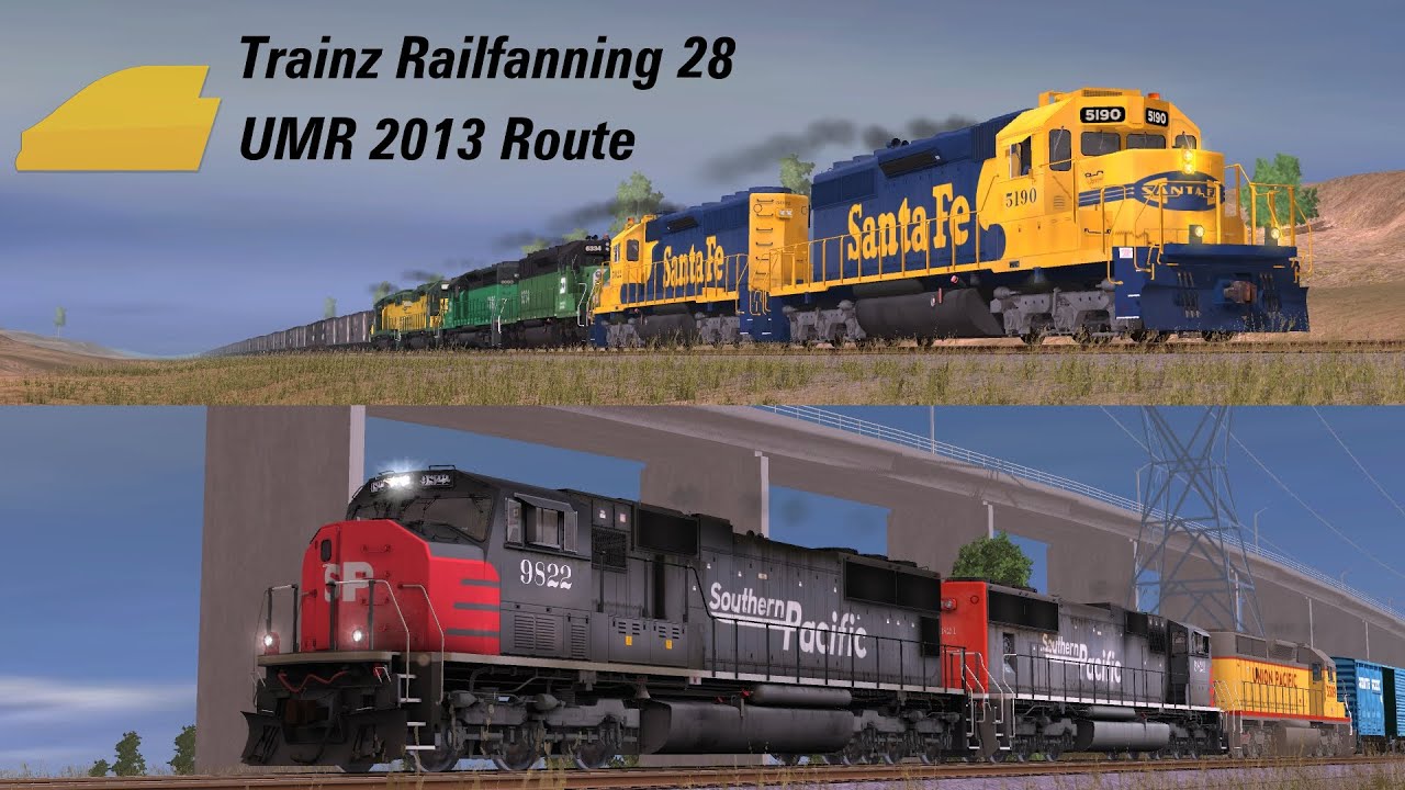 Trainz Railfanning 28 - UMR 2013 [ATSF, SP, UP, CNW] - YouTube