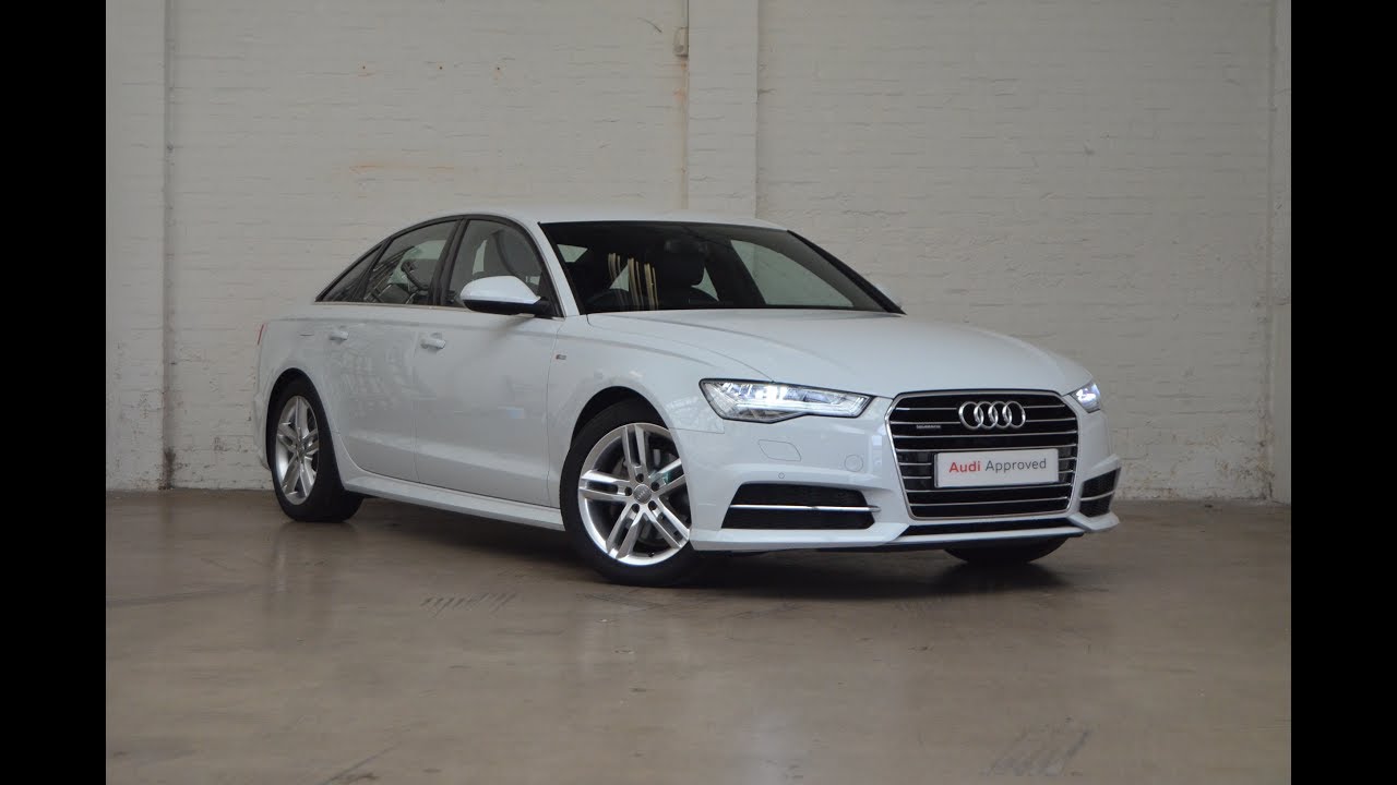 RO17TDU AUDI A6 TDI QUATTRO S LINE WHITE 2017, Slough Audi - YouTube