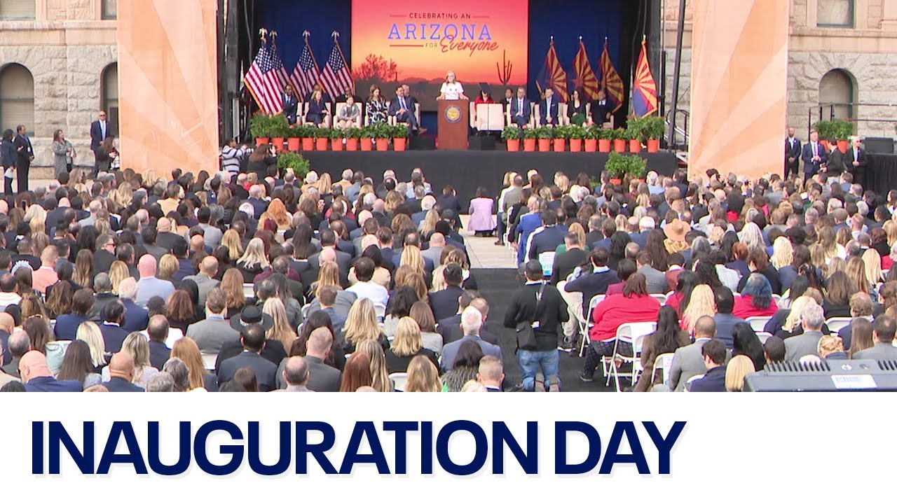 Arizona Gov. Katie Hobbs lays out vision in inaugural speech - YouTube