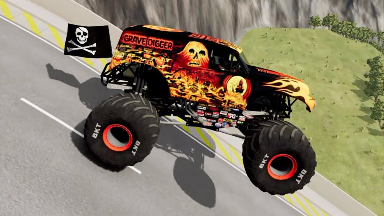 Monster Jam | Monster Trucks | High Speed Monster Jam Crashes ...