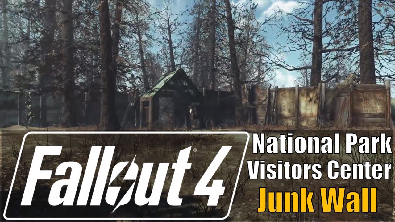 Fallout 4 - National Park Visitor's Center Junk Wall - YouTube