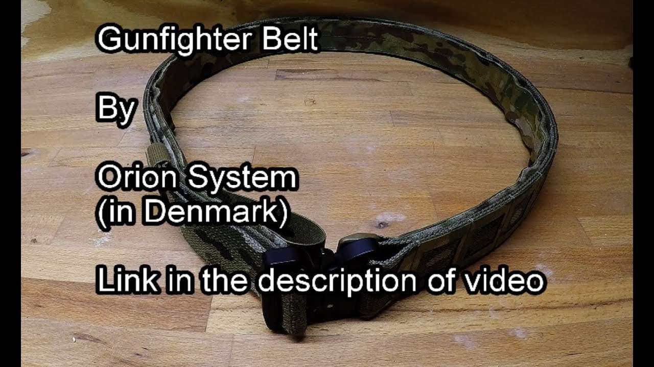 Gunfighter Belt review - Orion System - Tactical.dk - YouTube