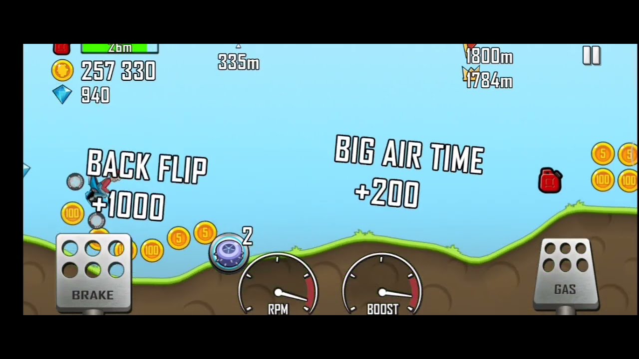 HILL CLIMB RACING || BACK FLIP 😇 ON THE WAY _- GAMEPLAY - YouTube