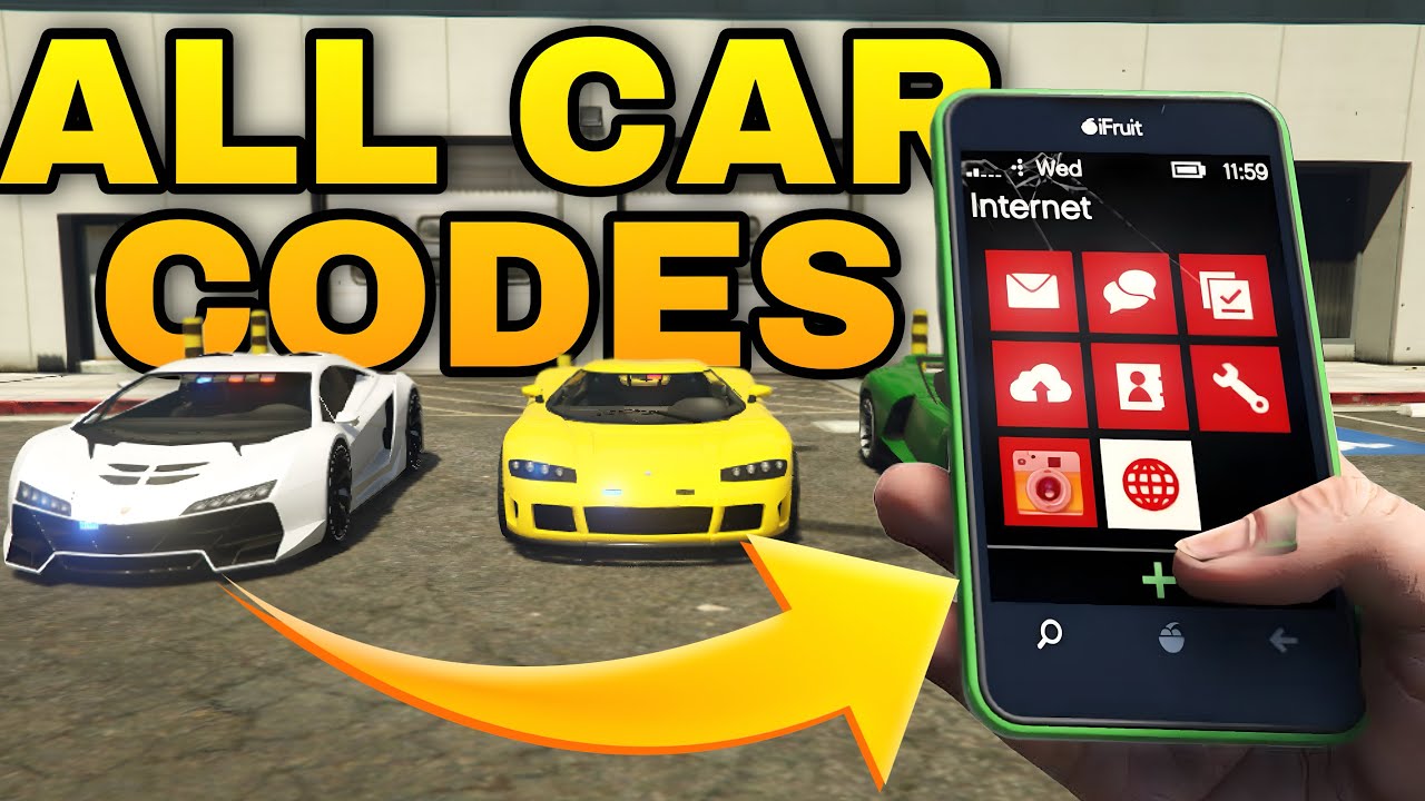 ALL CARS and VEHICLES SECRET CODES IN GTA 5 - YouTube