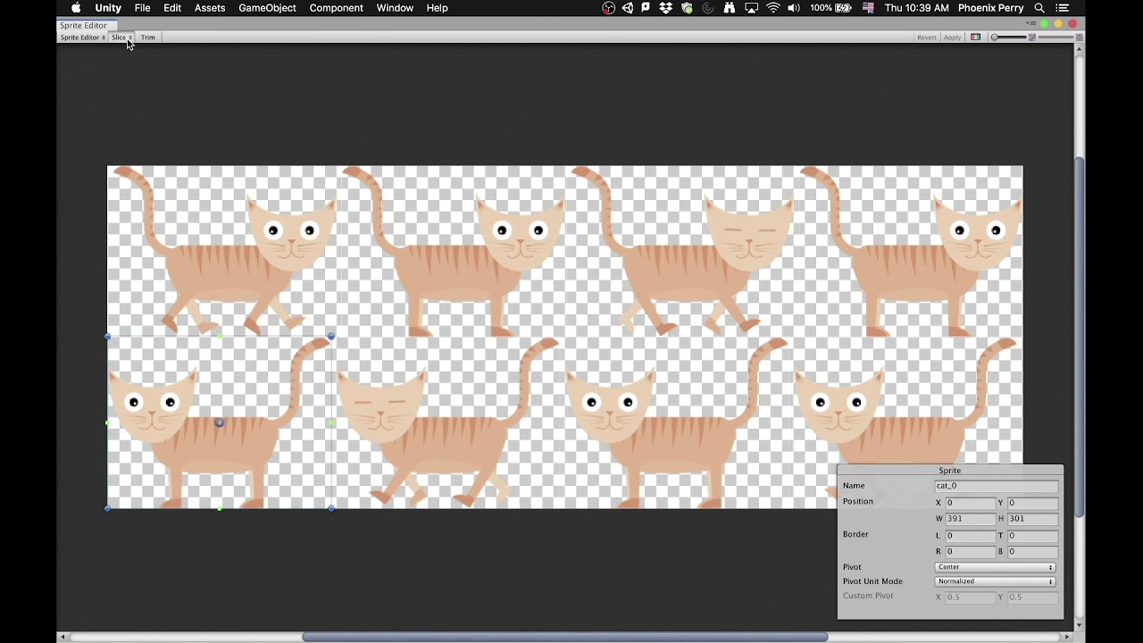 Cutting up sprite sheets in Unity 2019 - YouTube