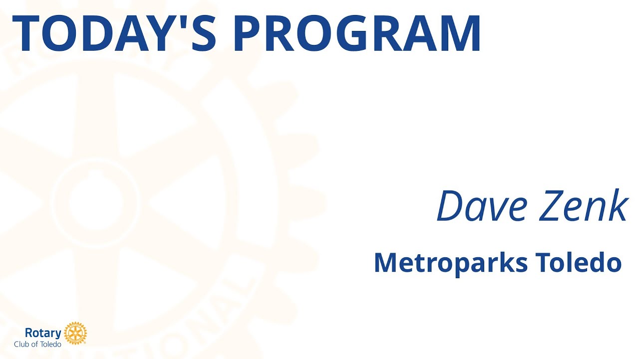 Toledo Rotary April 14 2025 Dave Zenk - YouTube