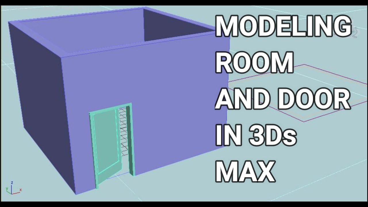 How to Make Room from Box in 3ds Max | How to Create Door in 3ds Max ...
