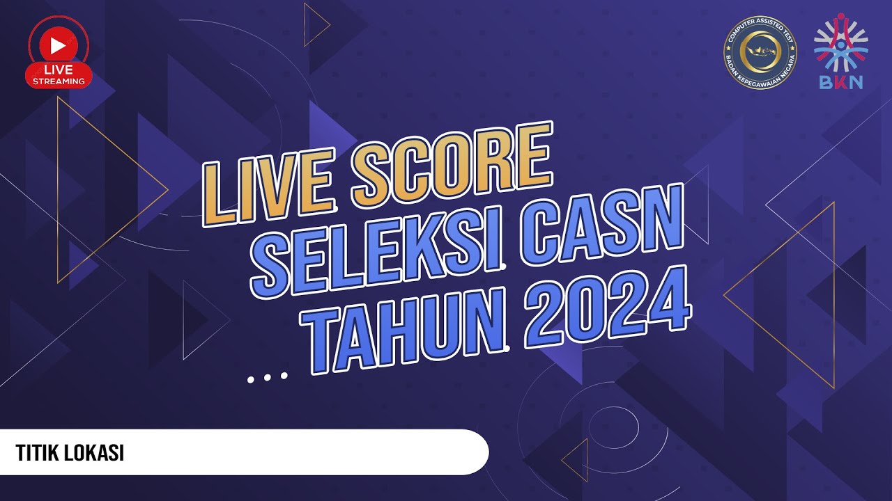 LIVE SCORE SKD CASN 2024 | KEMENKUMHAM | TILOK UPI Convention Center ...
