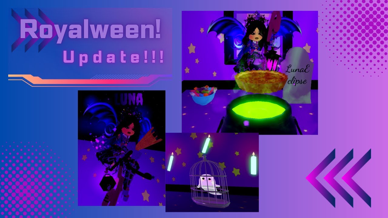 Playing the Royalween update in Royal High! - YouTube