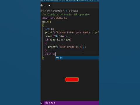 C programing language - Calculate of Marks grade shorts - YouTube